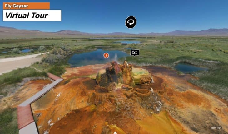 360 Virtual Tour of Fly Ranch - Showcases the amazing Fly Geyser
